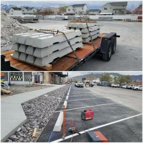 Concrete Parking Blocks | WM Asphalt Services